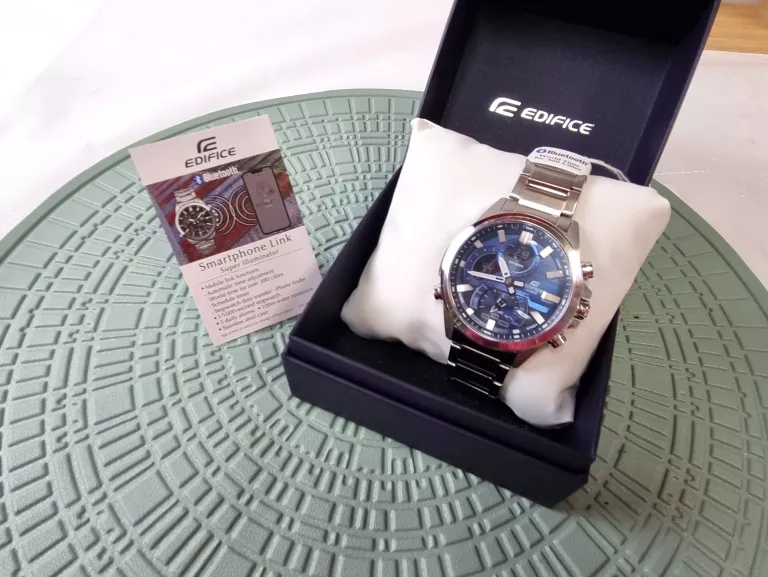 ZEGAREK MĘSKI CASIO ECB-30D 2AEF BT JAK NOWY PUDE - 12650094567 - oficjalne archiwum Allegro