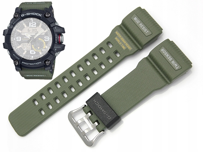 CASIO pasek do zegarka G-SHOCK GG-1000-1A3 ZIELONY - 7774434517 - oficjalne archiwum Allegro