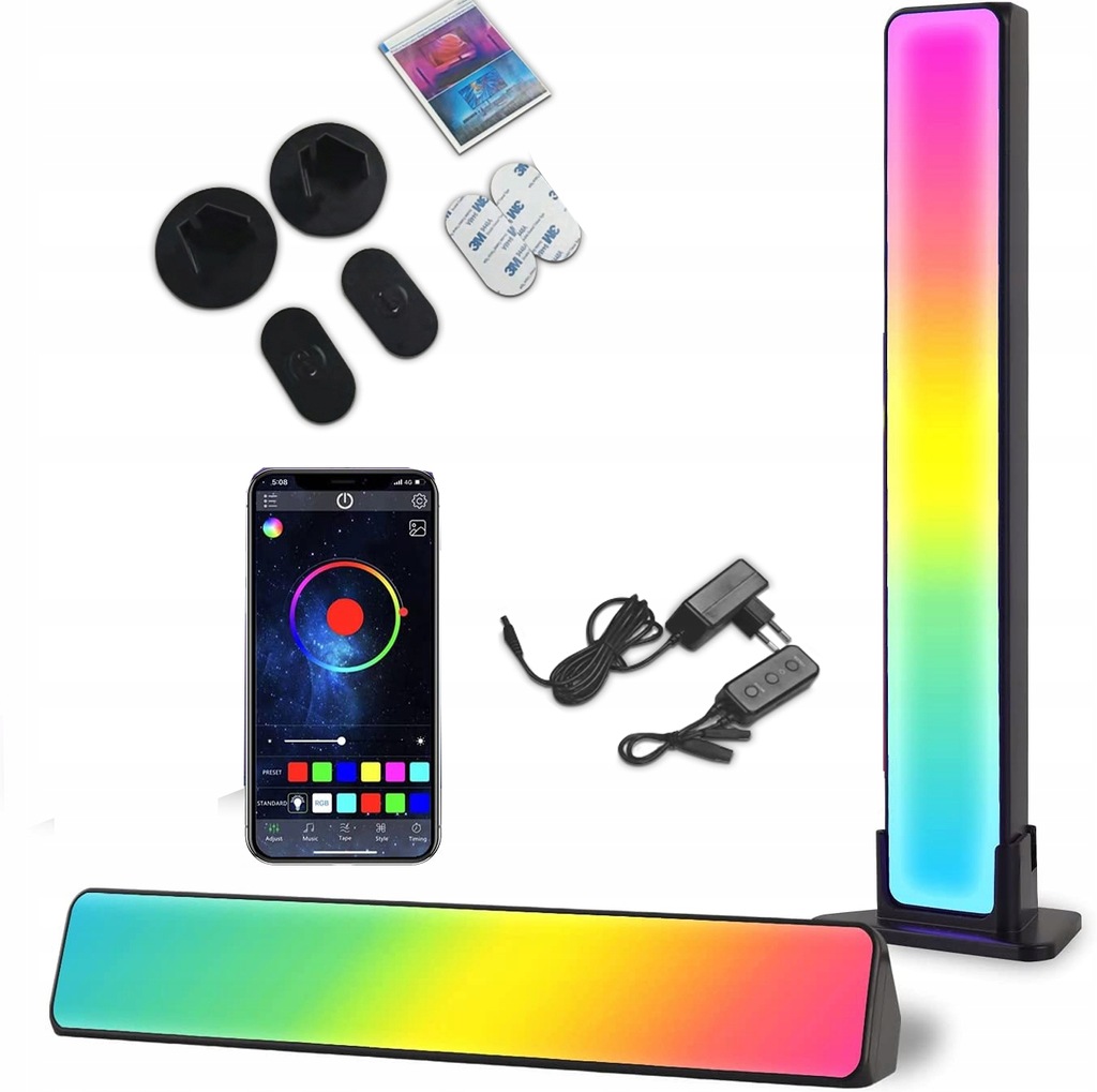 INTELIGENTNY PASEK ŚWIETLNY LED LAMPA LED RGB - 12431597269 - oficjalne ...