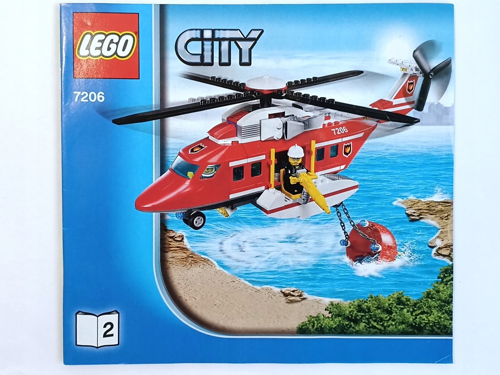 LEGO City 7206 Helikopter Straży Pożarnej - 14283035366 - oficjalne ...