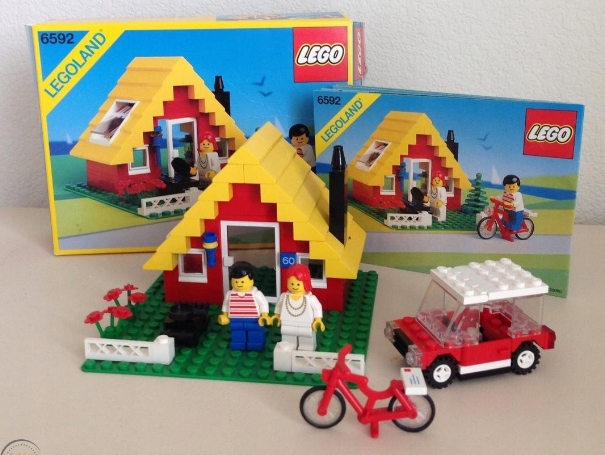 ZESTAW LEGO 6592 LEGOLAND PUDEŁKO DOMEK LETNISKOWY - 8850969523 ...