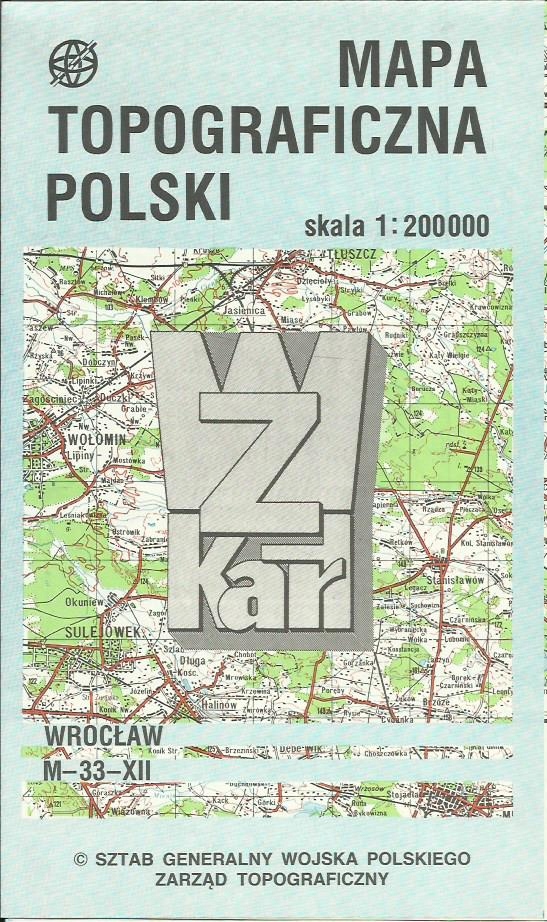 MAPA TOPOGRAFICZNA POLSKI WROCŁAW - 13629422348 - oficjalne archiwum ...