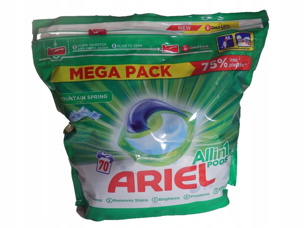 Kapsuły Ariel 3in1 do białego Kapsułki do prania - 9893516487 ...