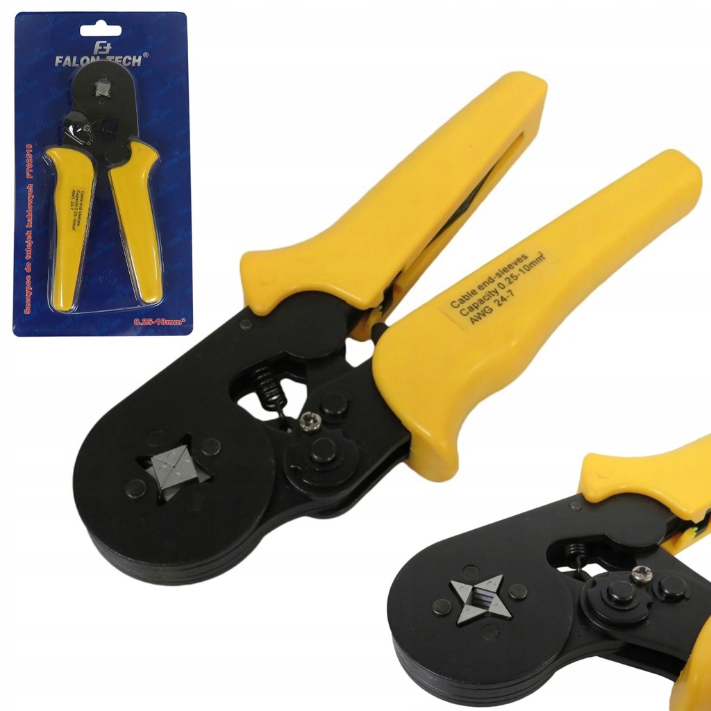 ZACISKARKA PRASKA DO KABLI TULEJEK RUR 0,25-10mm - 11178284304 - oficjalne archiwum Allegro