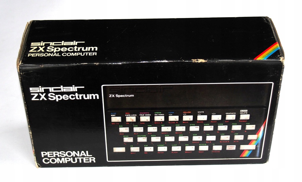 komputer ZX SPECTRUM 48k ( gumiak ) BOX pudełko - 13007311909 ...
