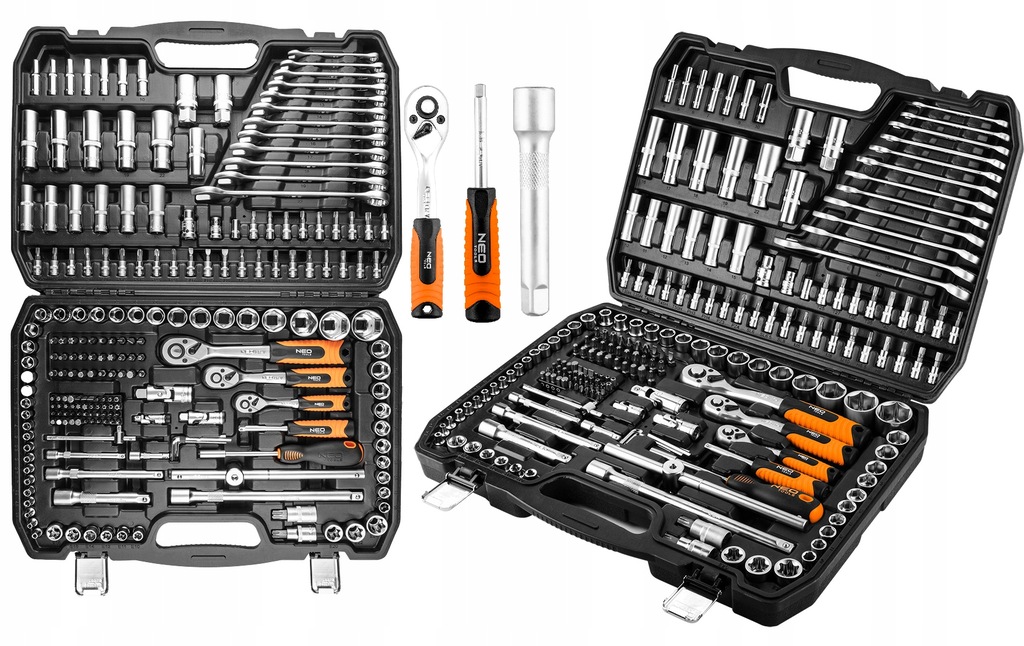 NEO KLUCZE NASADOWE ZESTAW 216ELEM. 10-216 1/2-1/4 - 13113565961 - oficjalne archiwum Allegro