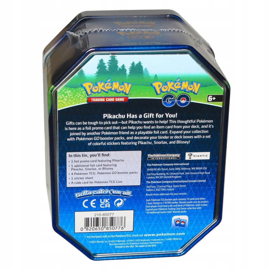 Купить Карты ККИ Покемон: Pokemon Go TIN Пикачу Банка: отзывы, фото и ...