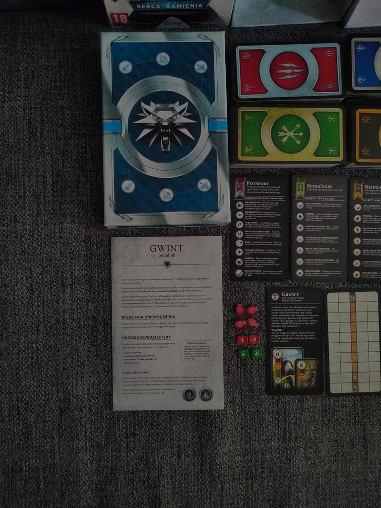 KARTY GWINT KARTY DO GWINTA 4 TALIE WIEDŹMIN CDP - 13188173200 ...