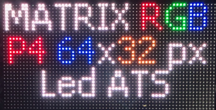 LED dot matrix 64x32 RGB 256x128mm P4 HUB75 SMD - 11509205080 - oficjalne archiwum Allegro