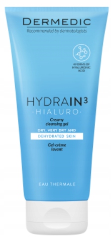 Dermedic HYDRAIN 3 HIALURO żel do mycia, usuwa makijaż, nawilża 200 ml ...