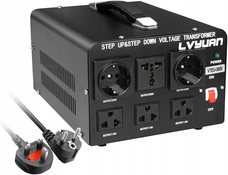 Konwerter przetwornica napięcia 230V - 110V LVYUAN - 12593288599 - oficjalne archiwum Allegro