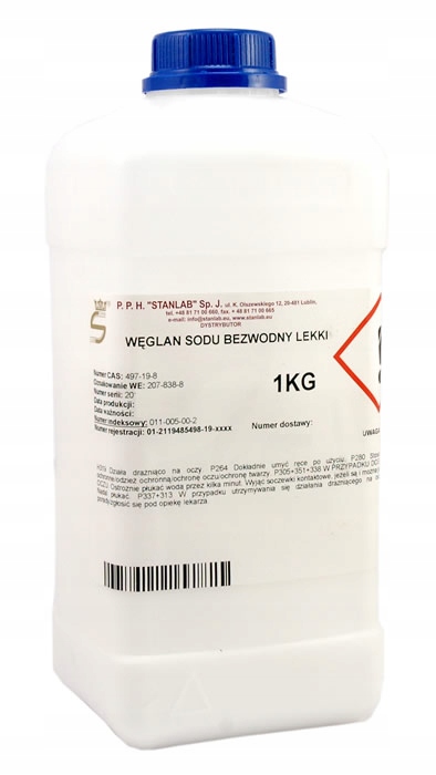 Węglan sodu DO PRANIA 1kg SODA KALCYNOWANA STANLAB - 11193498775 ...