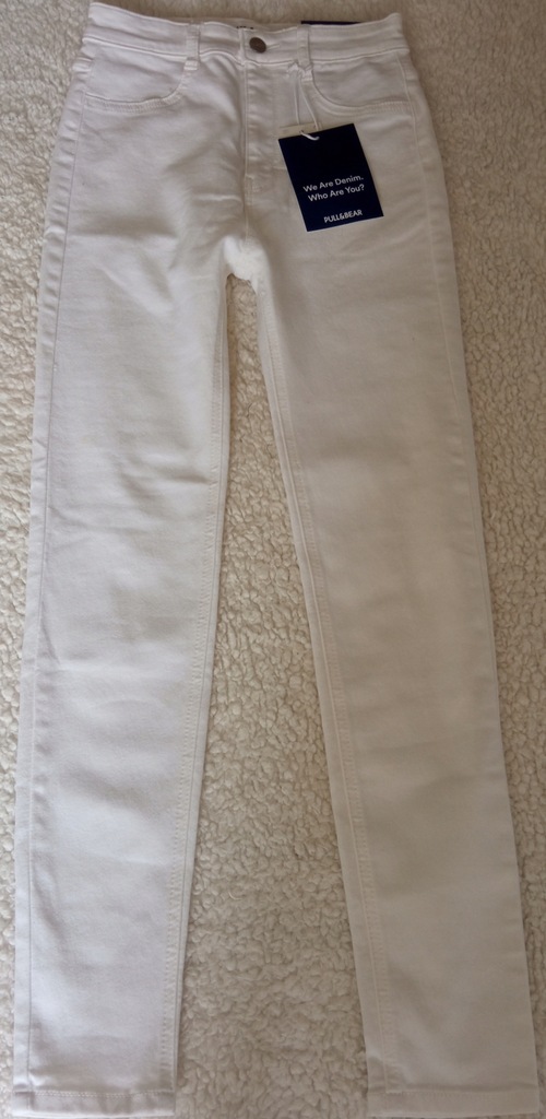 PULL&BEAR RURKI BIAŁE WYSOKI STAN NOWE ROZ.38 - 12437972617 - oficjalne ... PULL&BEAR RURKI BIAŁE WYSOKI STAN NOWE ROZ.38 - 12437972617 - oficjalne ...