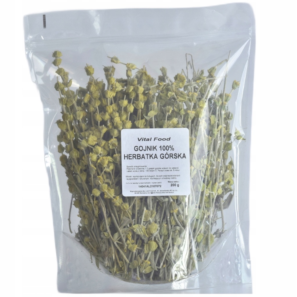 GOJNIK Herbata górska 200g Vital Food - 13045296467 - oficjalne ...