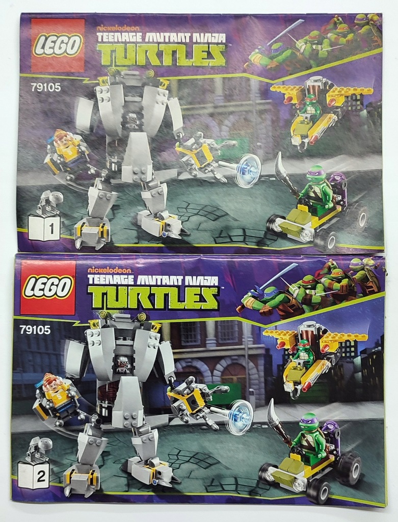 INSTRUKCJA LEGO 79105 Turtles - Szalony robot Baxt - 12692312538 ...