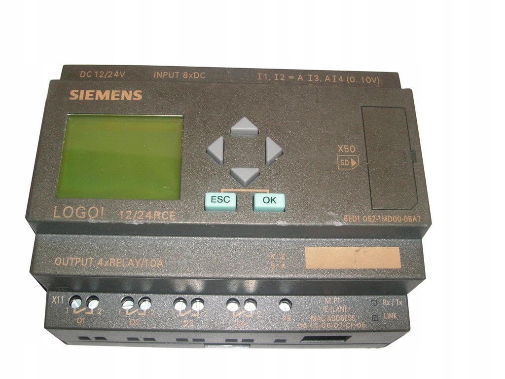 SIEMENS LOGO! 12/24 RCE 6ED1052-1MD00-0BA7 - 7213082276 - oficjalne ...