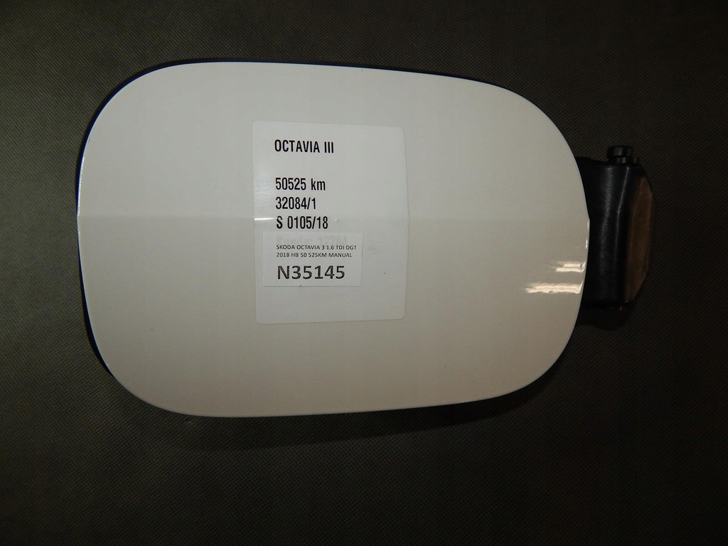 SKODA OCTAVIA KLAPKA WLEWU PALIWA LF9E 5E0809702 - 7826161323 ...