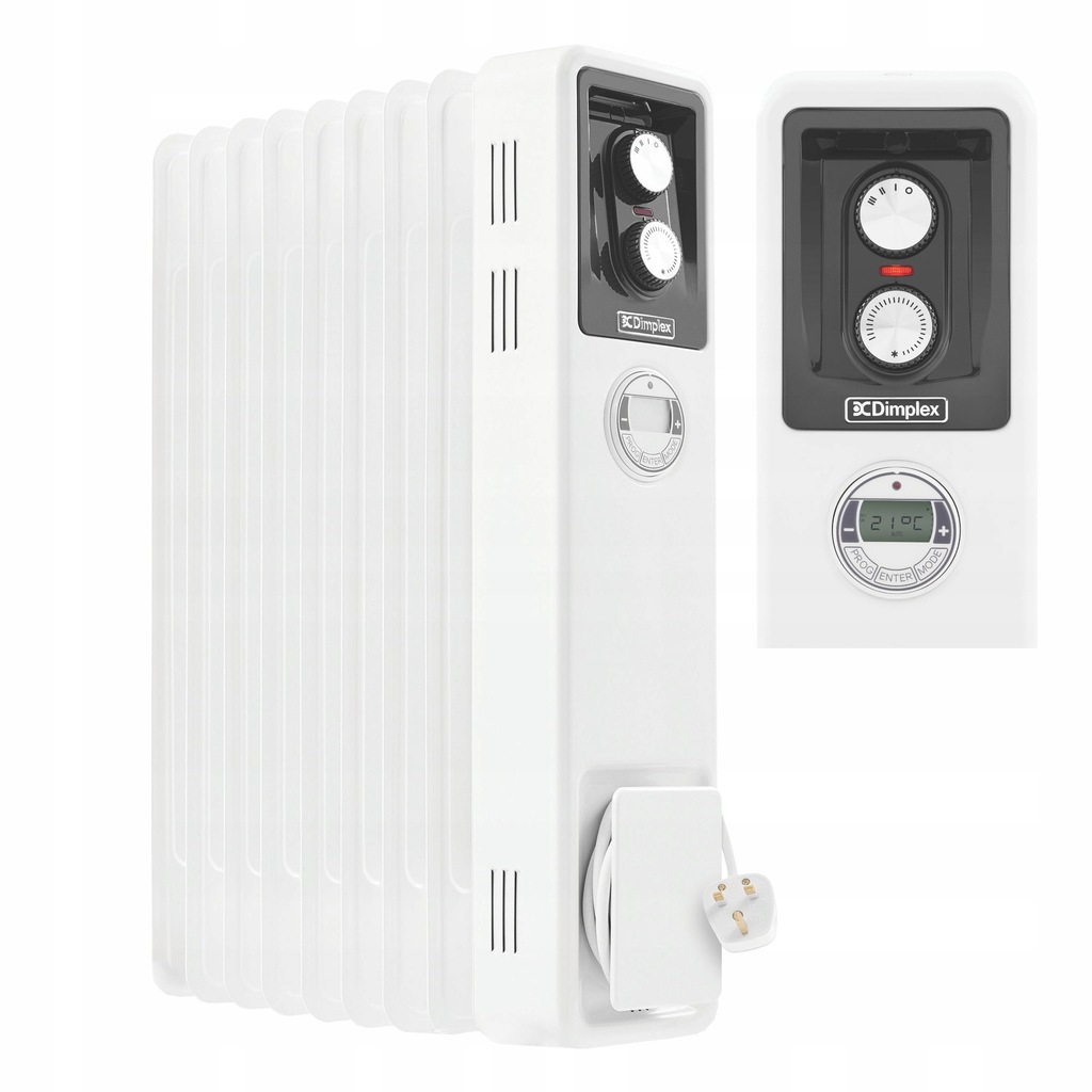 Grzejnik olejowy Dimplex OCR20Tie 2000W biały OPIS - 12567308727 ...
