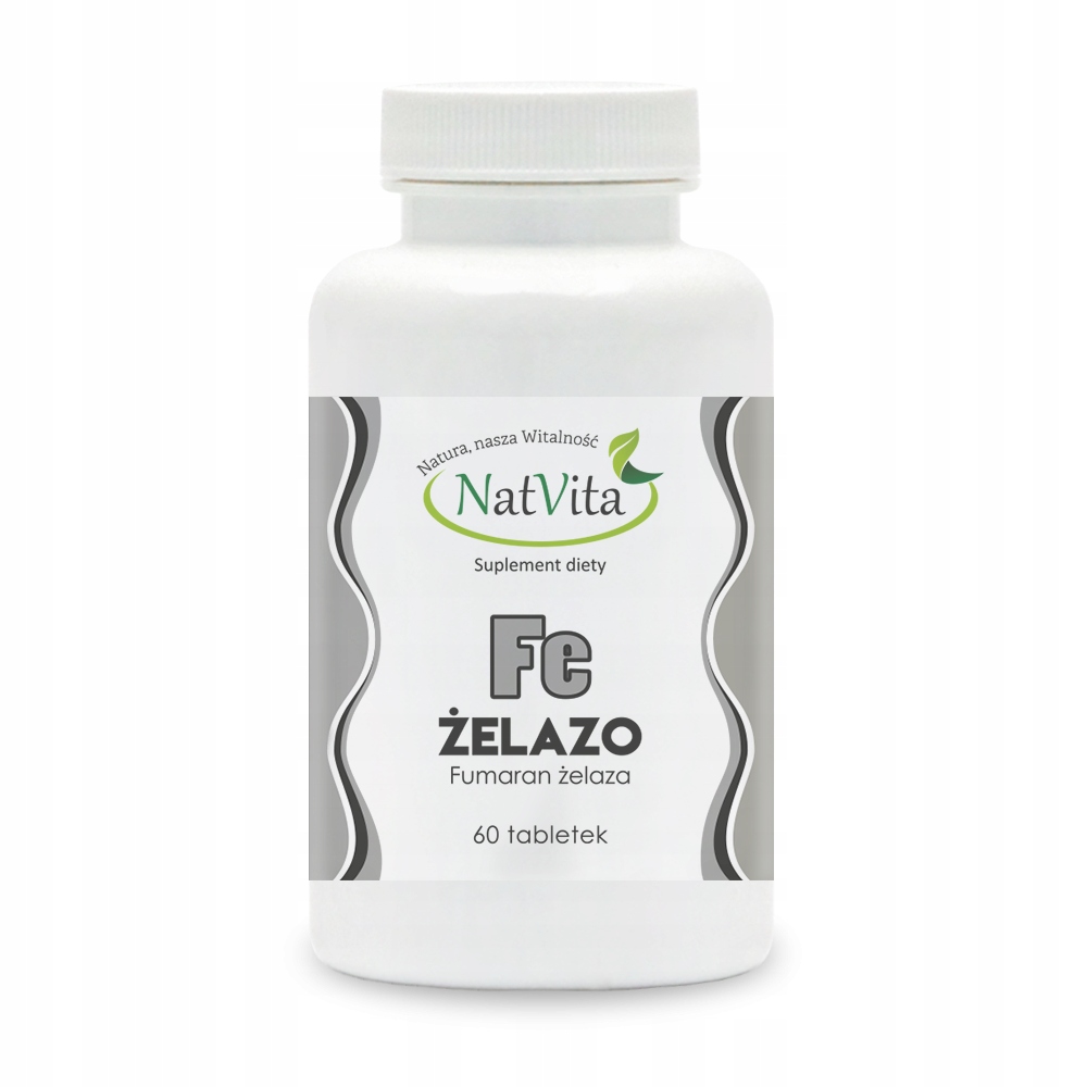 Żelazo (Fumaran żelaza) 60 tabletek NatVita - 11021128374 - oficjalne ...