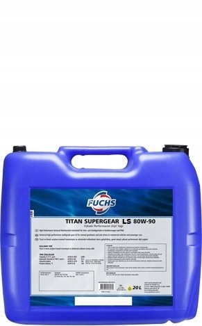 OLEJ FUCHS TITAN SUPERGEAR LS SAE 80W90 GL5 20L - 13454300295 - oficjalne archiwum Allegro
