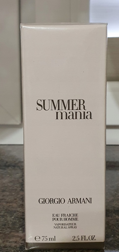 GIORGIO ARMANI SUMMER MANIA EDT 75 ML-UNIKAT - 11543280206 - oficjalne archiwum Allegro