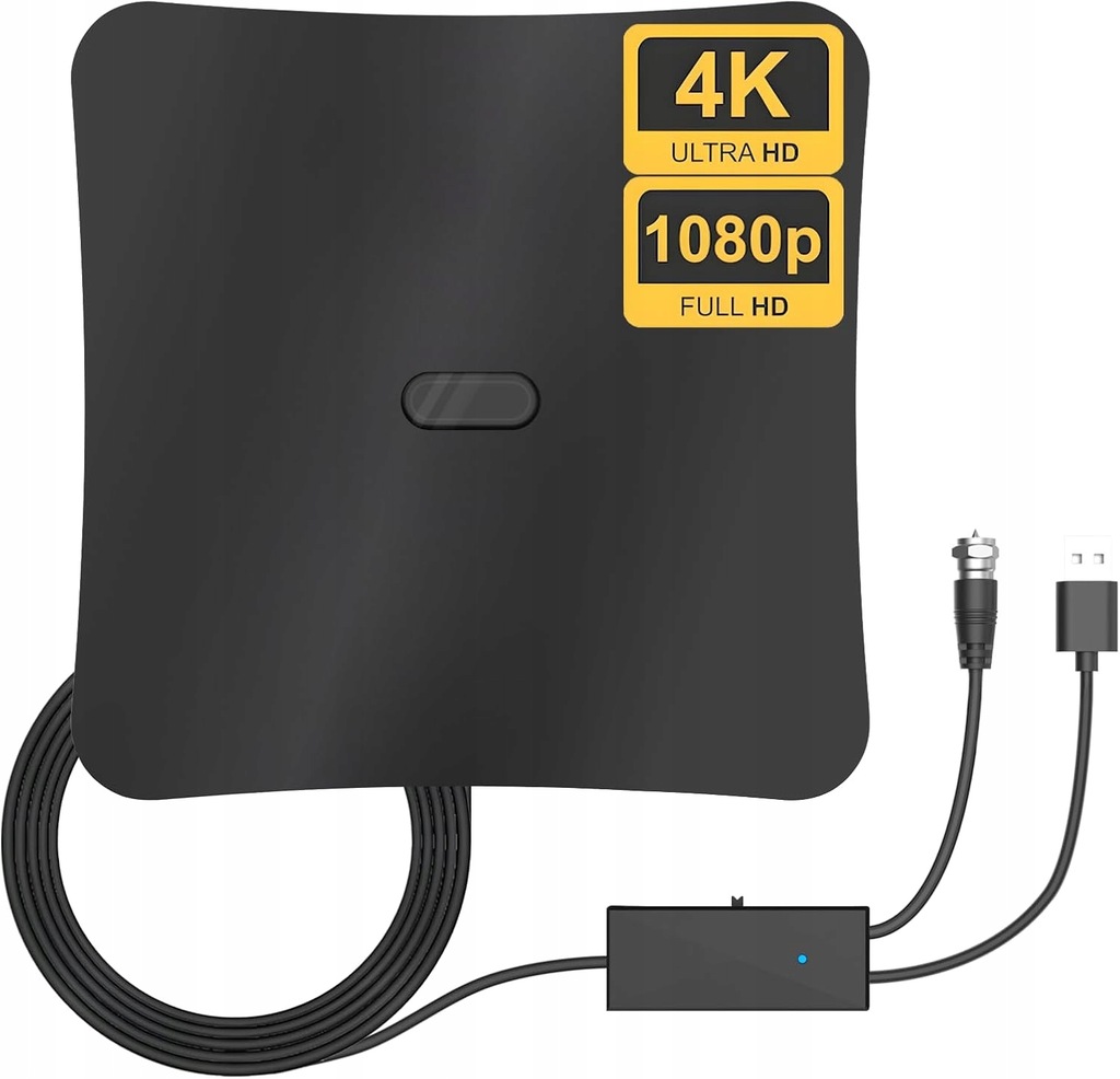 Cyfrowa antena telewizyjna DVBT2 ze wzmacniaczem pokojowa Dvbt 4K do tv - 17344877478 ...