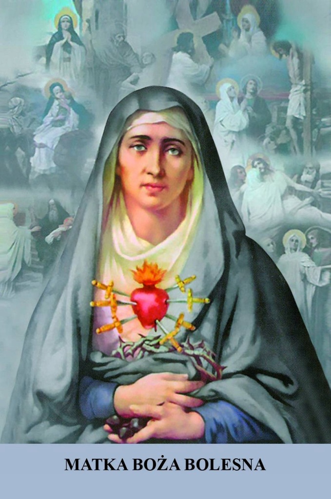 Matka Boża Bolesna - Obrazek jednostronny 100 szt - 13415454905 ...