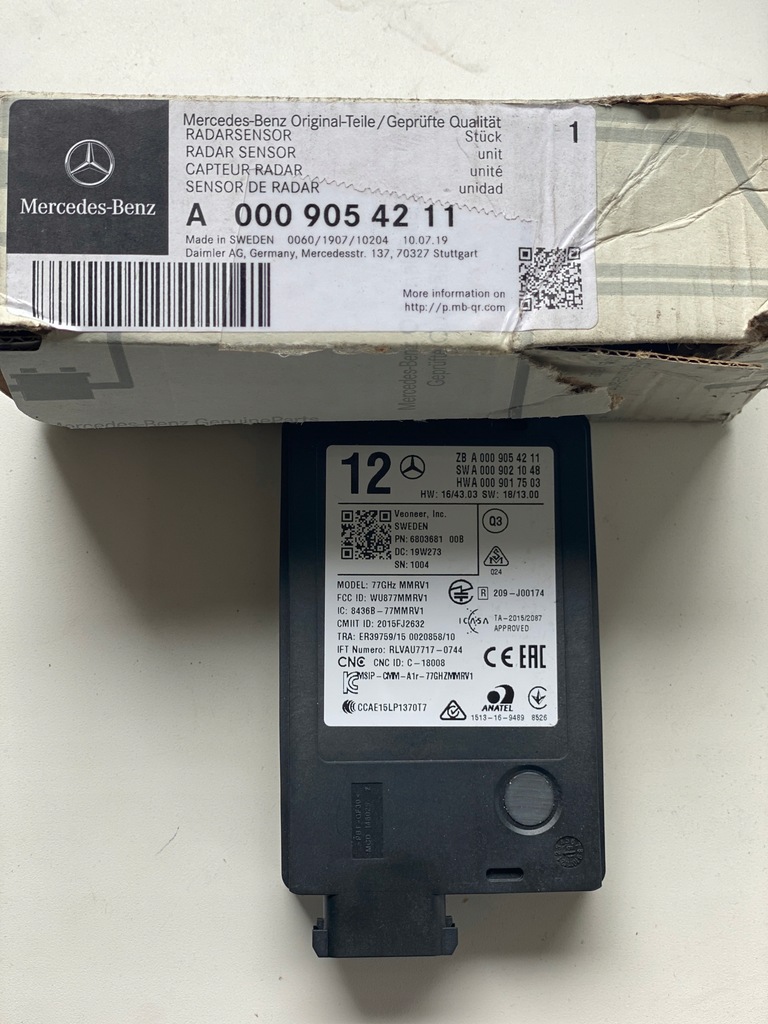Mercedes Czujnik Radar 0009054211 NOWY - 9655491472 - oficjalne ...