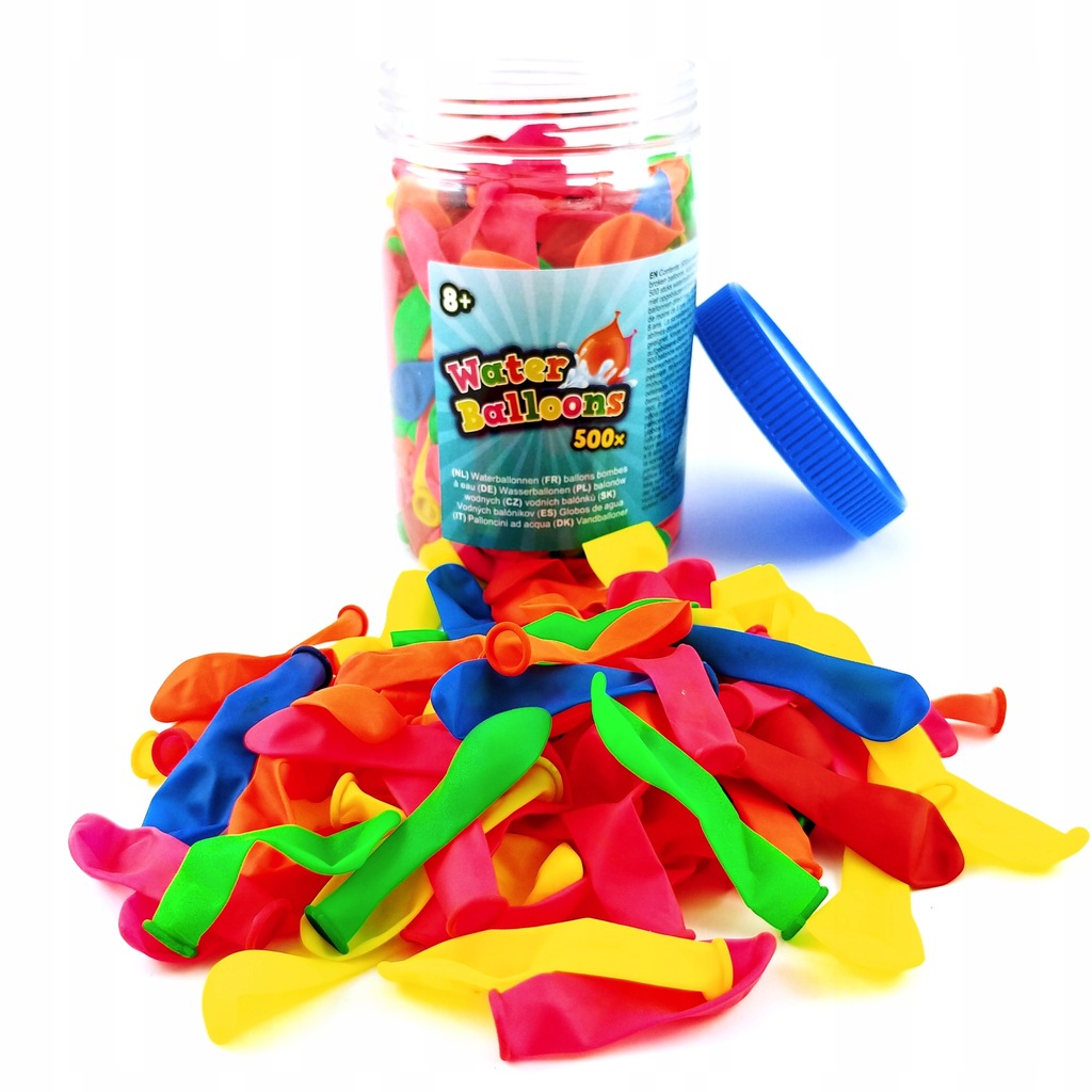 BALONY bomby WODNE baloniki kolorowe NA WODĘ 500x - 7995619714 - oficjalne archiwum Allegro