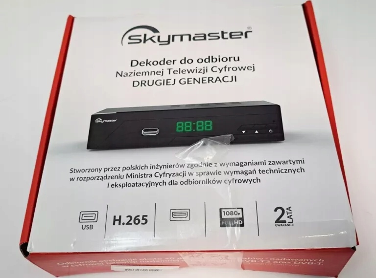 DEKODER SKYMASTER STB M265/ KOMPLET - 13170641773 - oficjalne archiwum Allegro