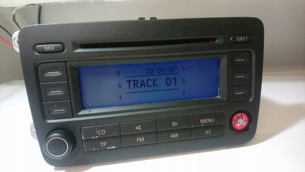 RADIO RCD300 VW PASSAT B6 GOLF V TOURAN CADDY KOD - 13096258277 - oficjalne archiwum Allegro