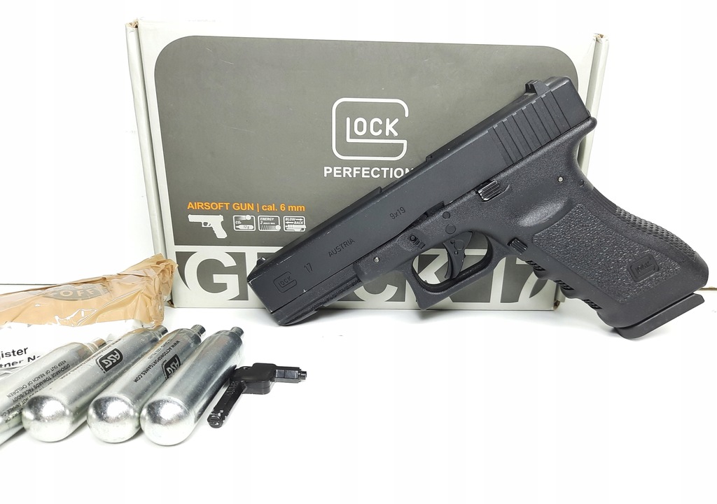 Glock 17 Replika ASG CO2 6mm - 12488323761 - oficjalne archiwum Allegro