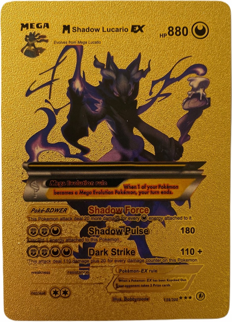 Złota Karta Shadow Lucario EX - 13597110263 - oficjalne archiwum Allegro