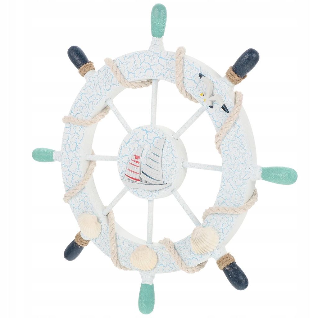 SHIP WHEEL WALL DECOR RUDDER DECORATION DECORATE - 13557003878 ...