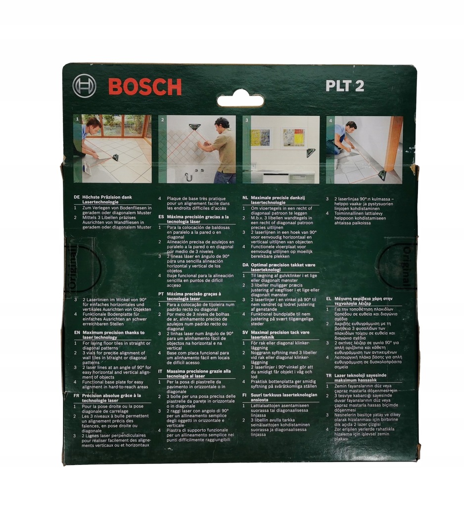 Bosch PLT 2 laser do układania płytek glazury 90° - 11450827201 - oficjalne archiwum Allegro