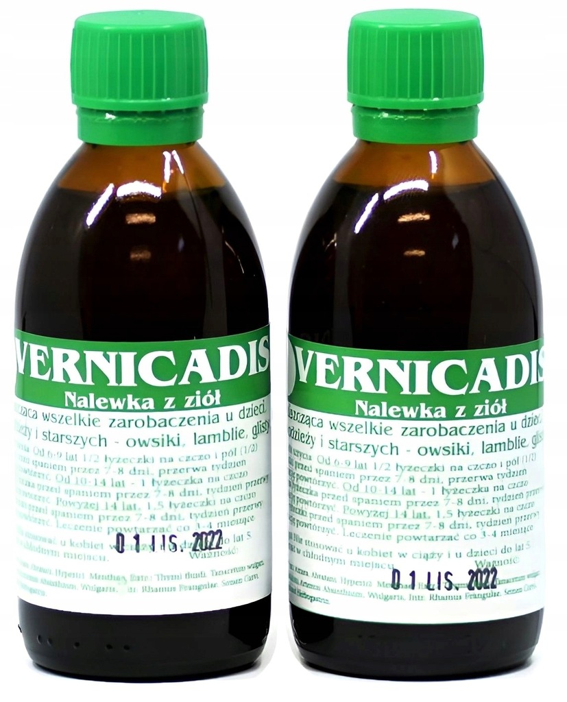 VERNICADIS PASOŻYTY Owsiki Lamblie Glisty 2x 100ml - 12188970446 ...