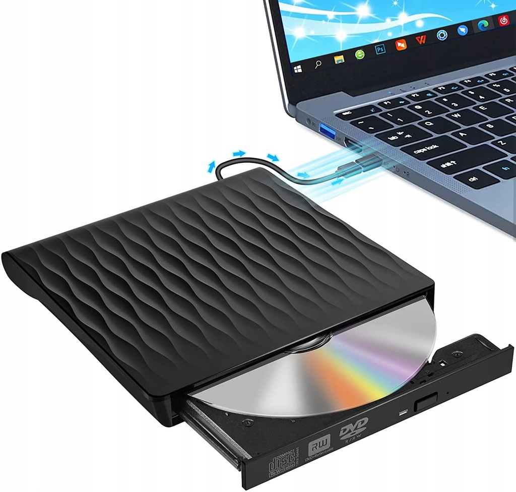 Nagrywarka CD zewnętrzna USB3.0 CD-R/DVD-ROM/RW - 13382880578 ...