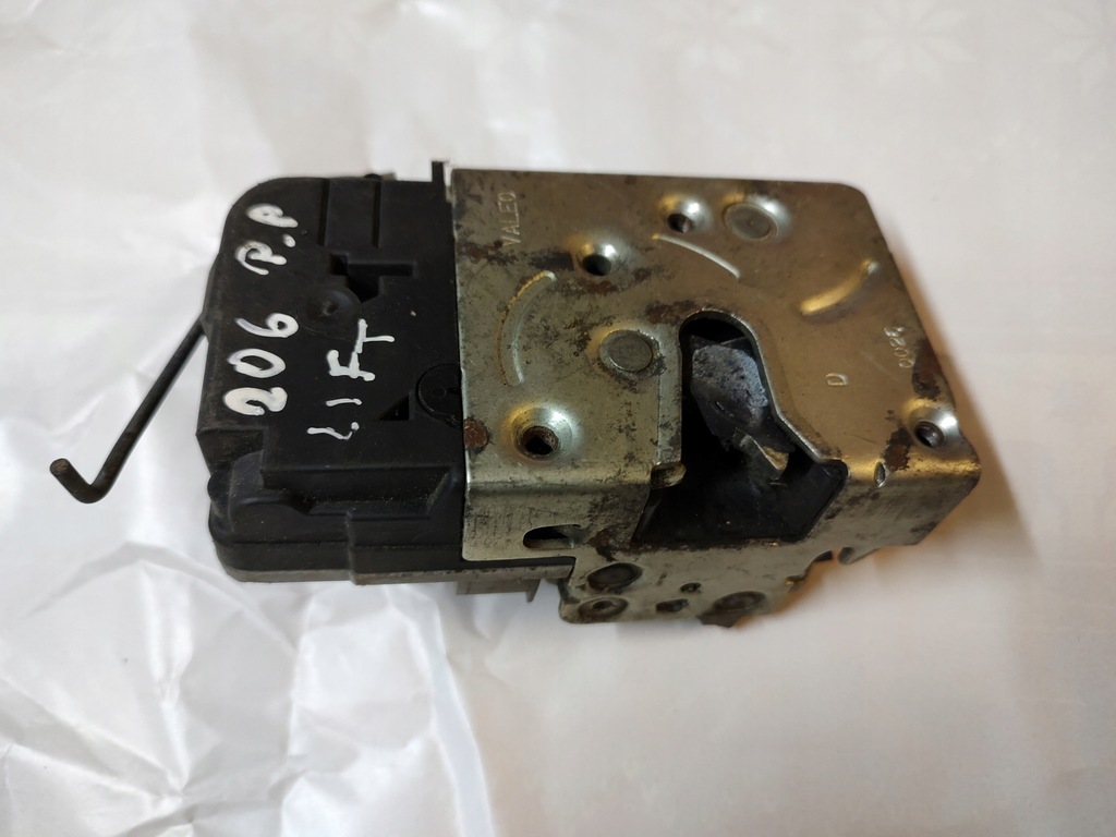 Zamek prawy przód przedni Peugeot 206 - 11816618922 - oficjalne archiwum Allegro