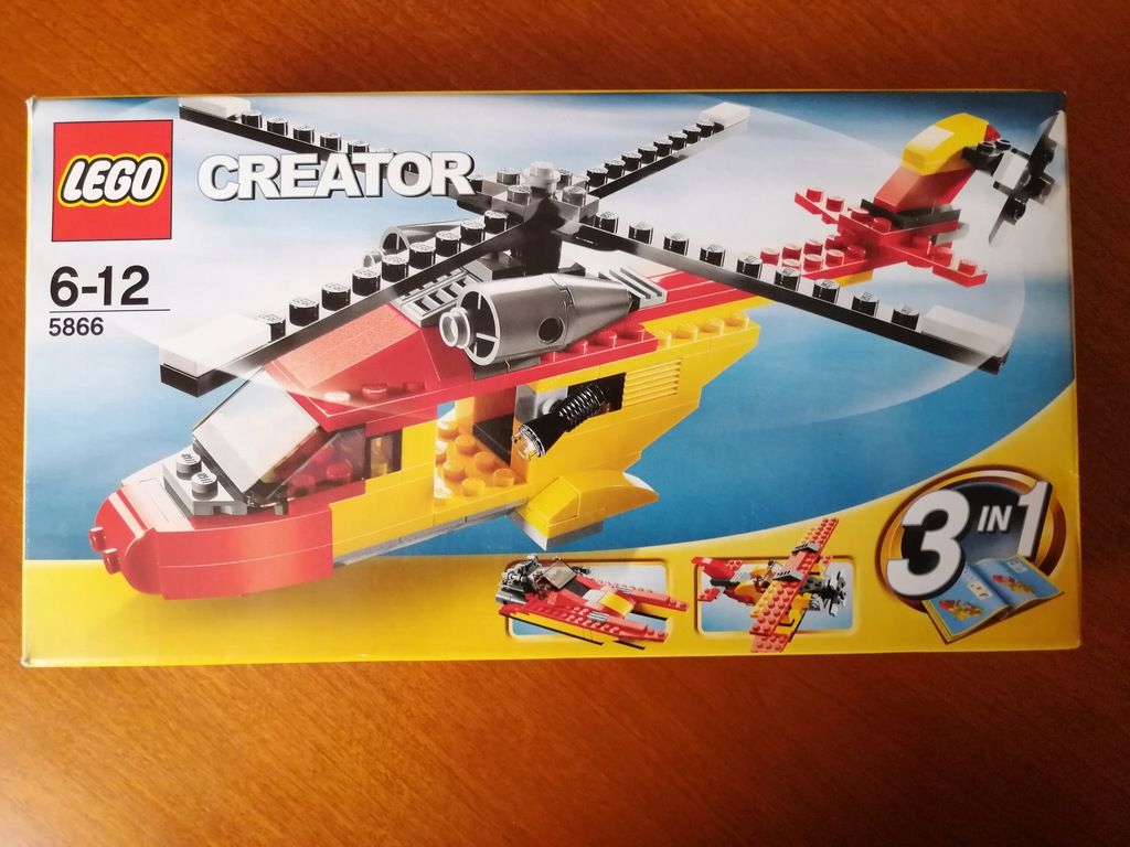 LEGO CREATOR 5866 3w1 HELIKOPTER RATUNKOWY - 12135890225 - oficjalne ...