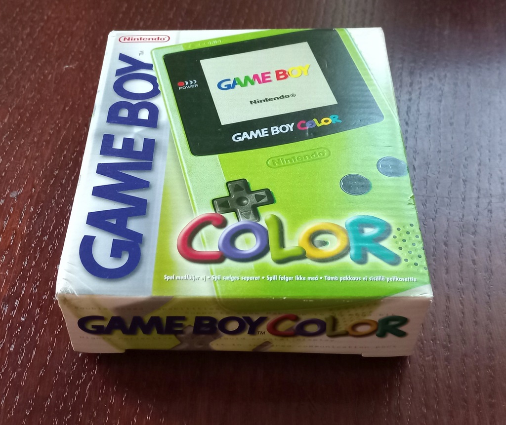 BOX PUDEŁKO Nintendo Game Boy Gameboy Color Green Kivi CGB-001 Europa ...