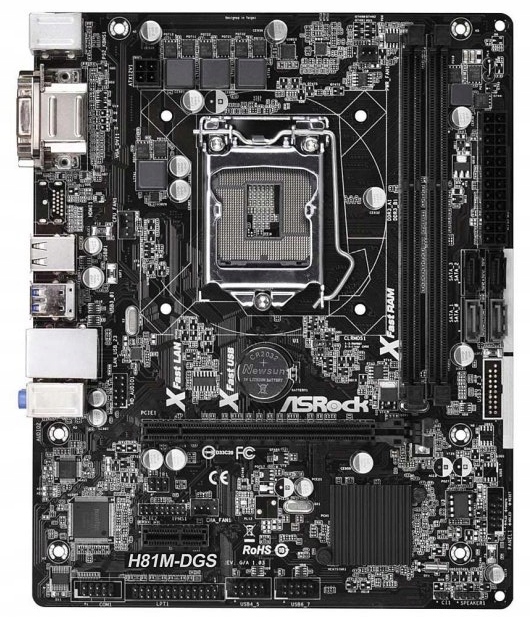 Płyta główna ASRock H81M-DGS R2.0 Micro ATX 1150 - 11674314708 - oficjalne archiwum Allegro