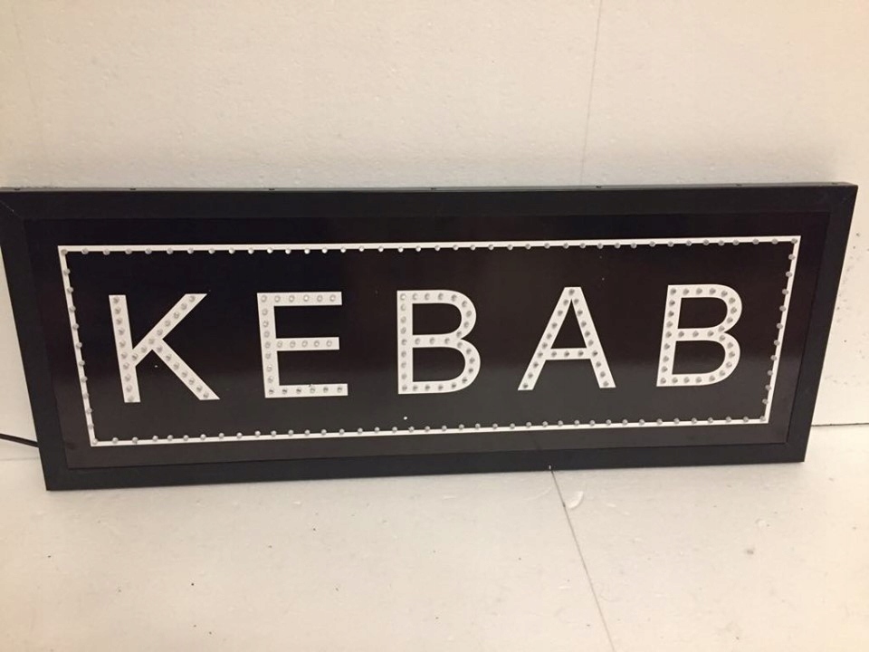 Reklama diodowa KEBAB 80x30 cm zewnętrzna NEON - 11478956313 ...