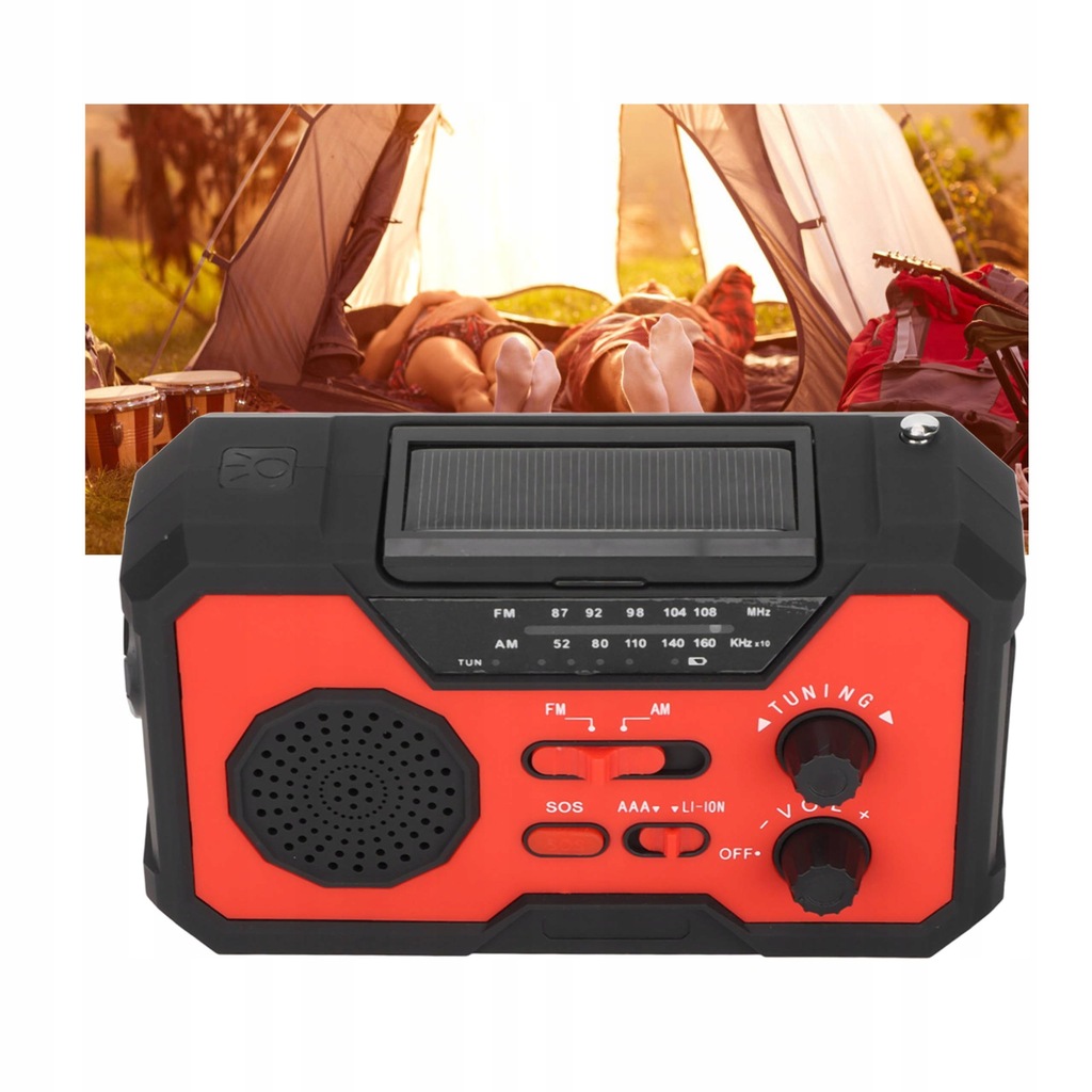 RADIO AWARYJNE NA KORBKĘ SOLARNE AM FM - 12681879575 - oficjalne ...