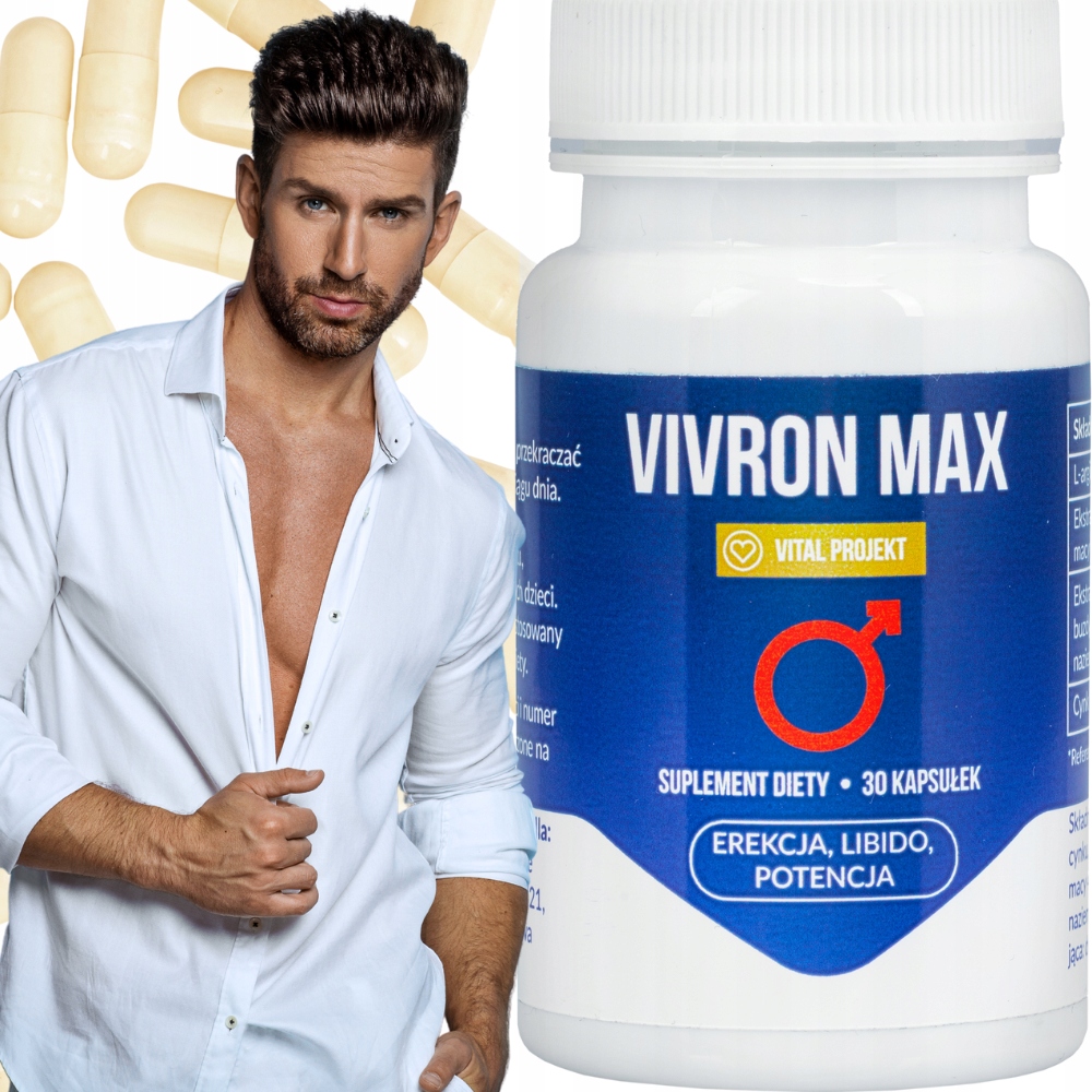 TABLETKI NA POTENCJĘ EREKCJĘ LIBIDO I WZWÓD KAPSUŁKI VIVRON MAX 150 ...