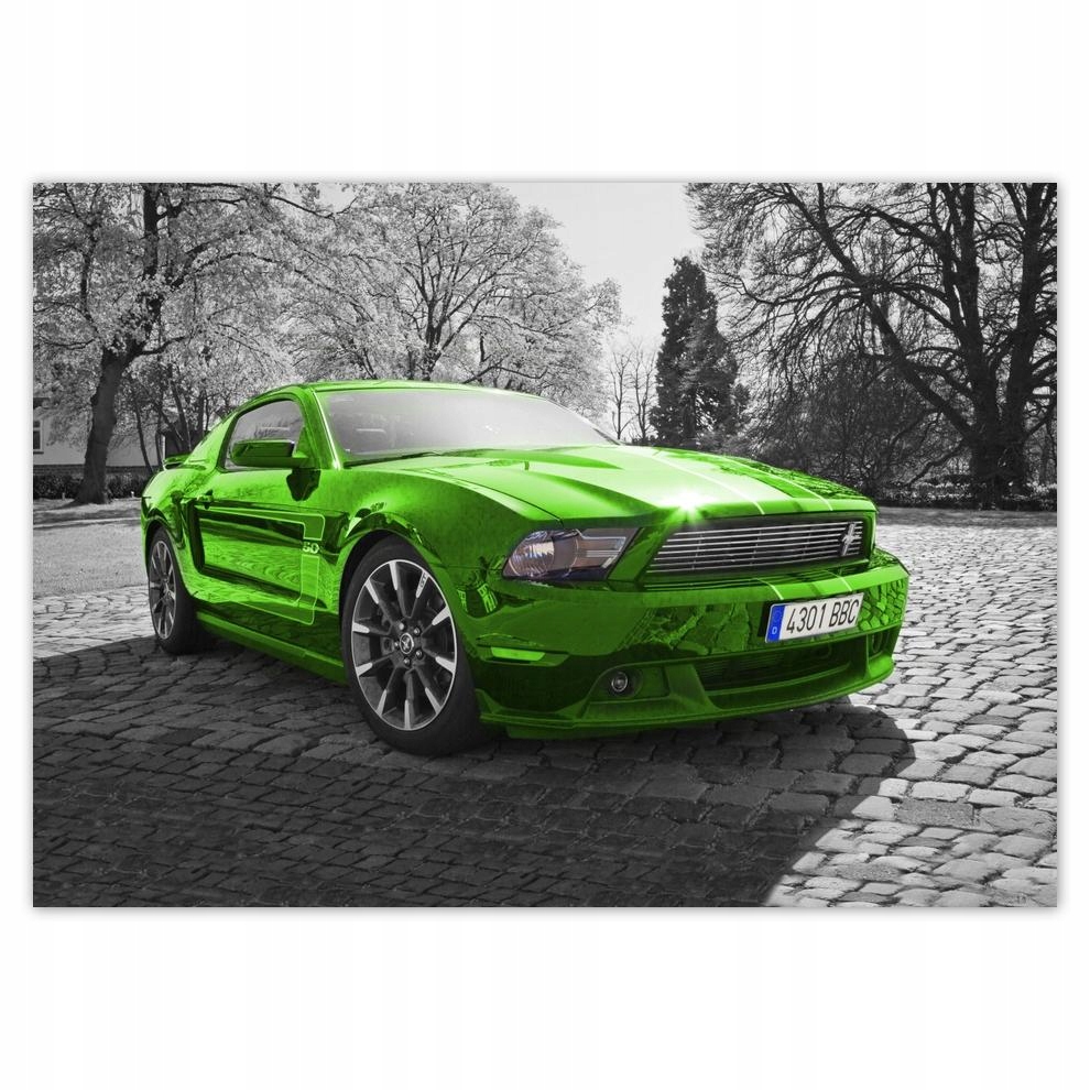 Naklejki A4 POZIOM Zielony Ford Mustang USA - 11391852225 - oficjalne ...