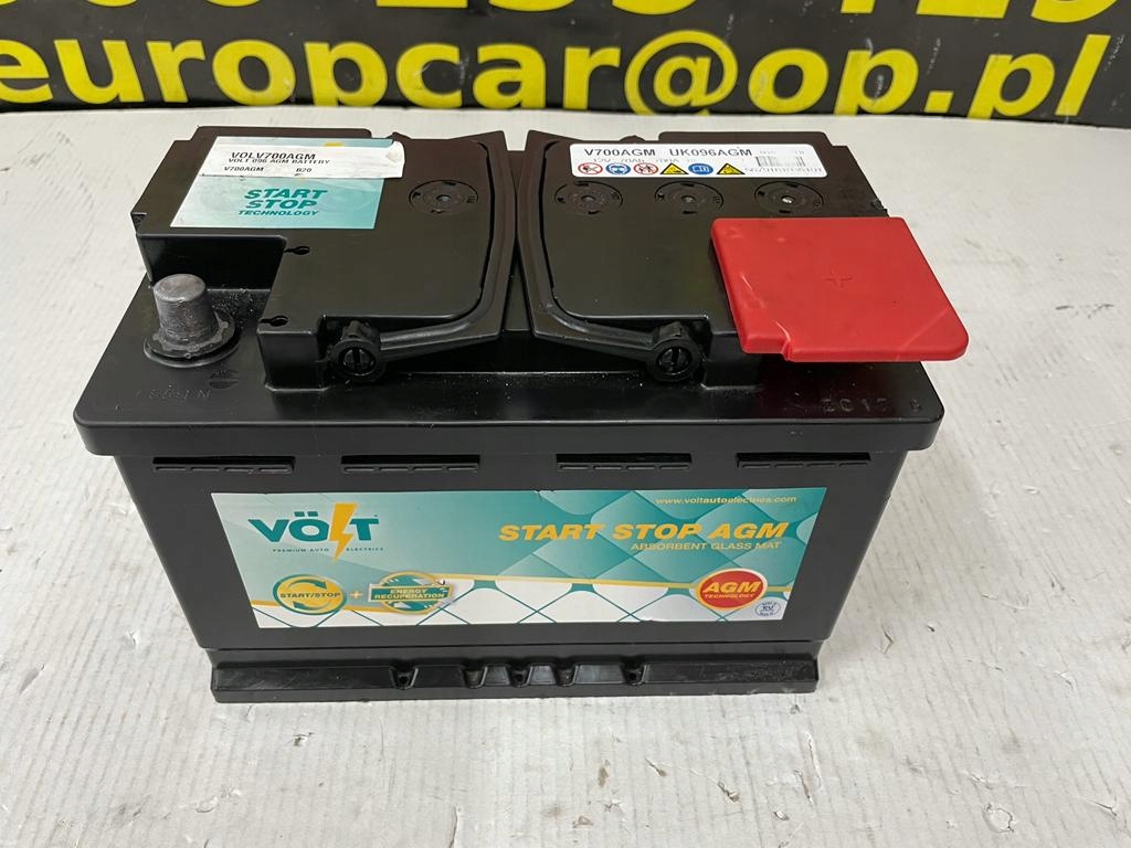 AKUMULATOR VOLT V700AGM 70AH 700A START STOP - 13611329067 - oficjalne ...