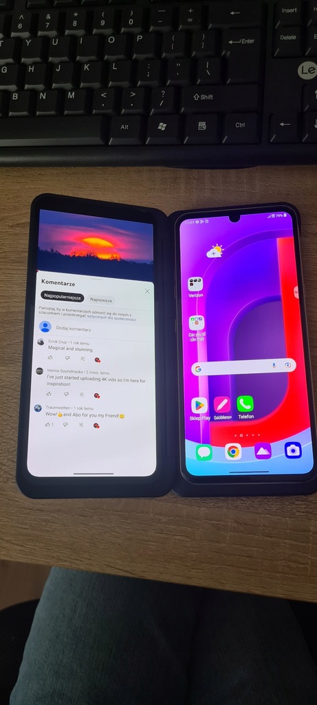 Smartfon LG V60 DUAL SCREEN ZESTAW BCM - 12704836168 - oficjalne ...