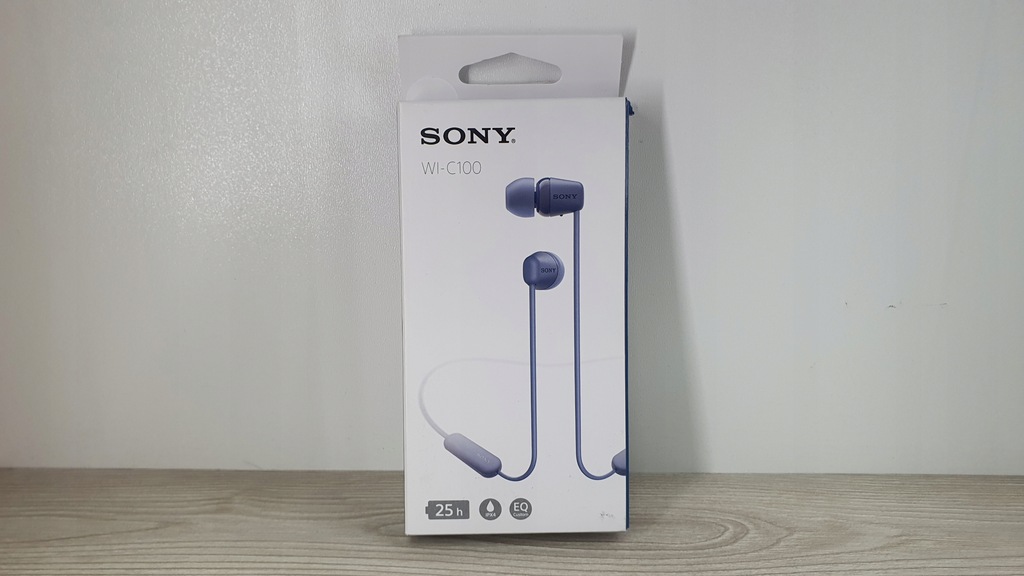 Słuchawki bluetooth SONY WI-C100 niebieskie - 13484019728 - oficjalne ...