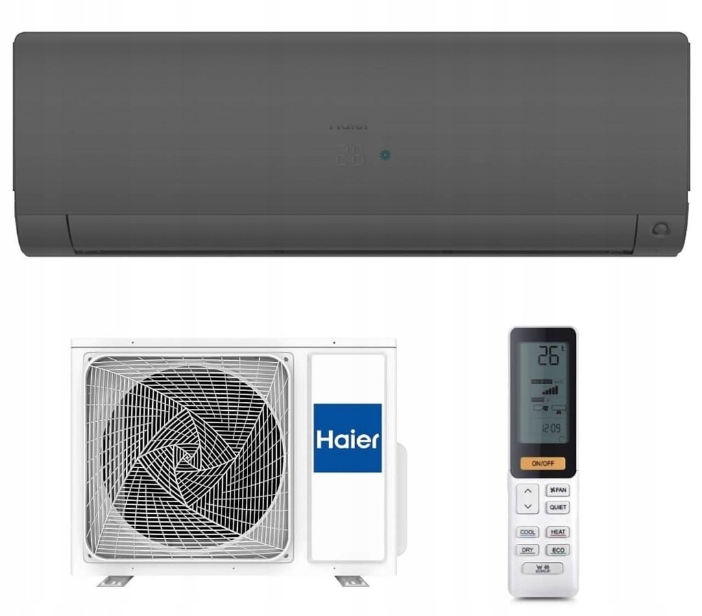 Klimatyzator HAIER Flexis Plus Black Matt 7kW - 11637160052 - oficjalne archiwum Allegro