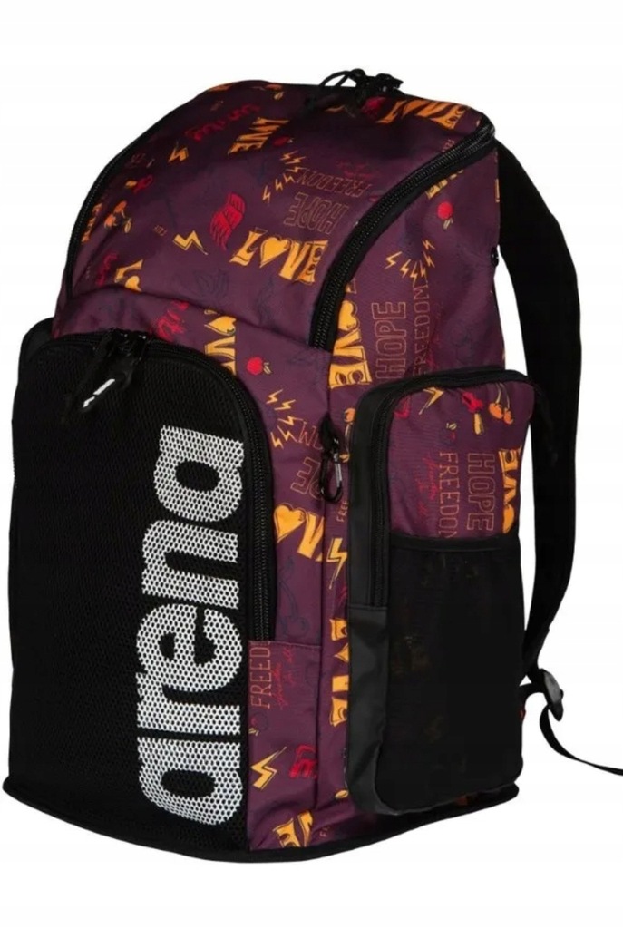 Arena,plecak sportowy,Backpack 45 Allover, fiolet - 13838648741 ...